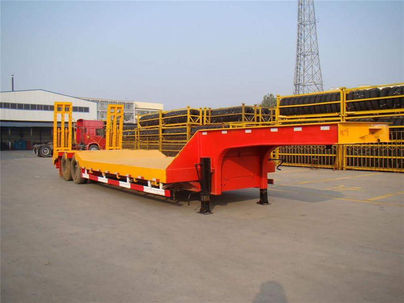 2 Axles 3 Axles Front Loading Hydraulic Gooseneck Detachable 100tons