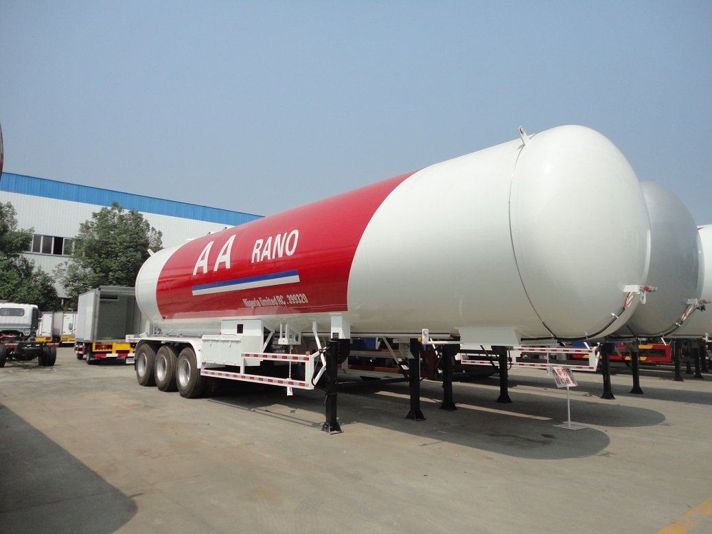 3 Axles 59.52CBM 59520Liters 30MT 30Tons LPG Gas Tanker Trailer from ...
